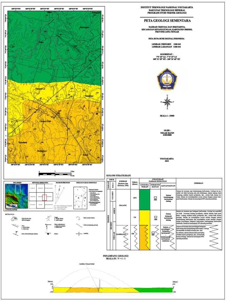 Peta Geologi Ta1 | PDF