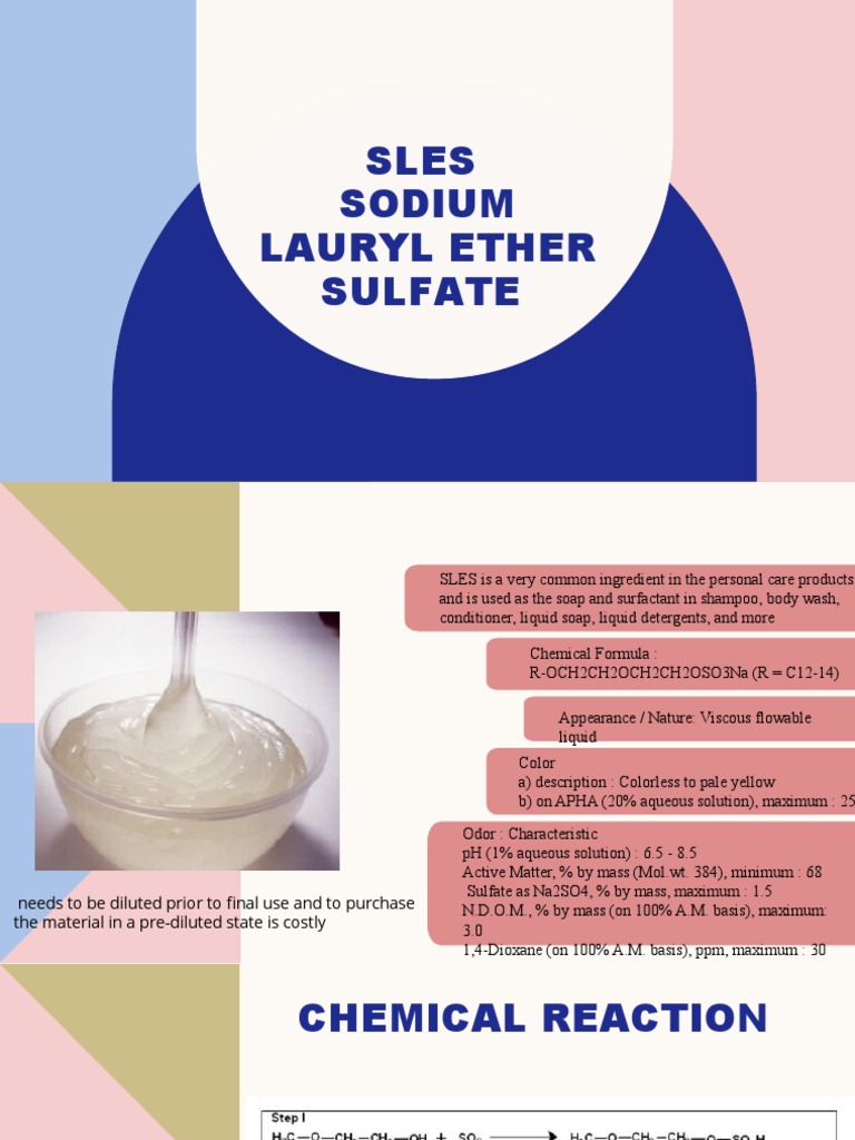SLES | PDF | Surfactant | Detergent