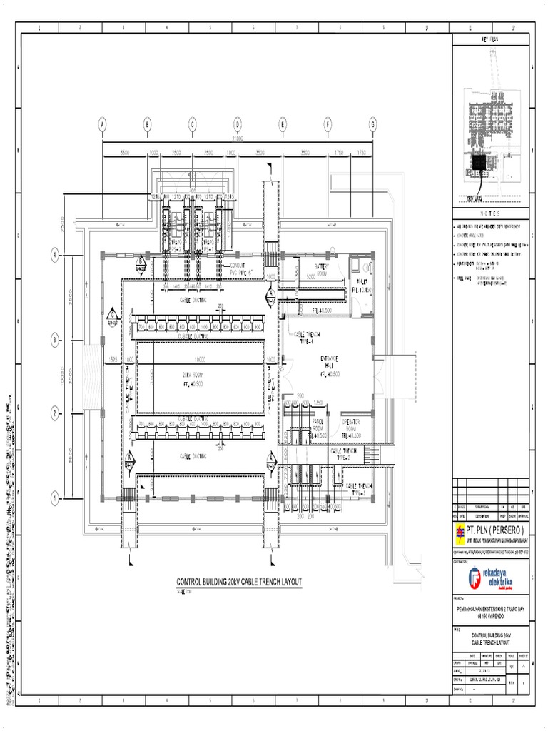 223513-12-PND-C-06-023 Cable Trench Layout | PDF