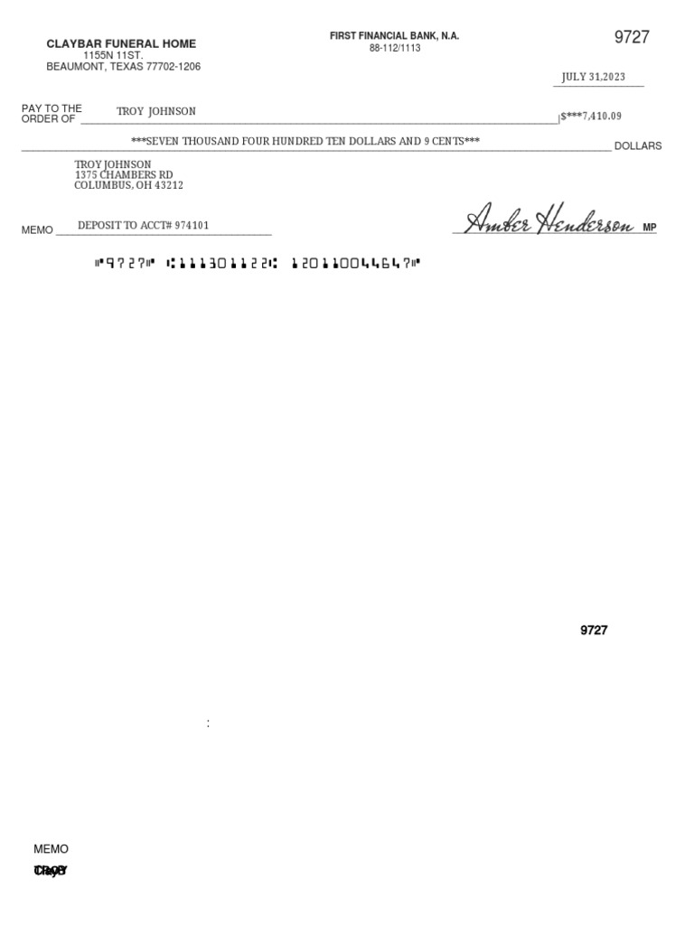 RUSSEL W HILLIARD JR DDA CHECK (1) new | PDF