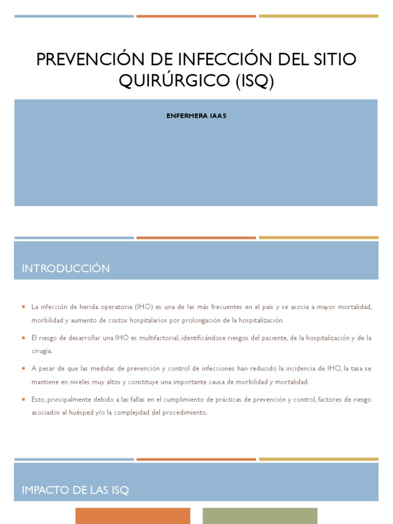 4 - Prevención de Infección Del Sitio Quirúrgico | PDF | Cirugía | Antimicrobiano
