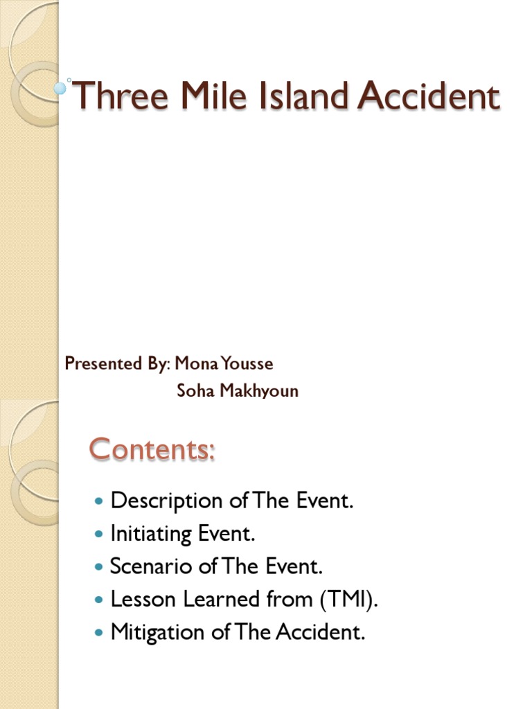 Three Mile Island Accident | PDF | Nuclear Energy | Emergency Management