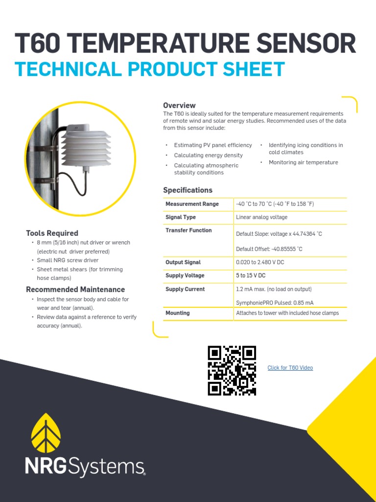 Sensor T Ambiente NRG - T60 - Tech - Product - Sheet - 2022 - V3 - WEB ...