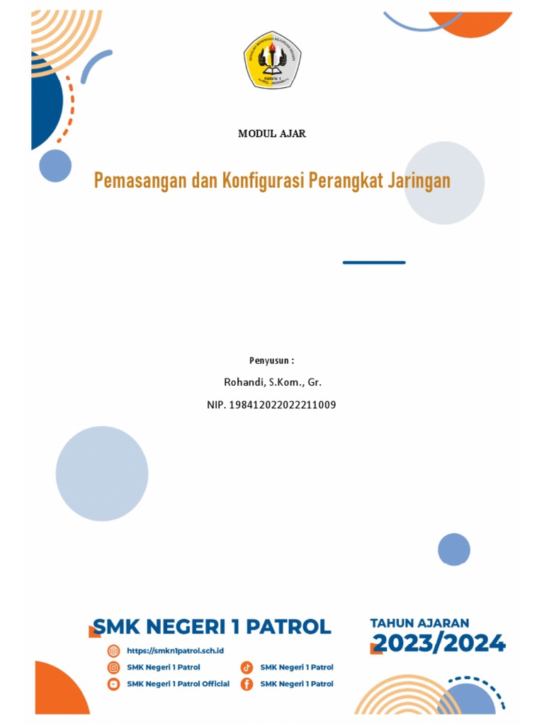 Modul Ajar Rohandi Pemasangan Dan Konfigurasi Perangkat Jaringan | PDF Modul Ajar Rohandi Pemasangan Dan Konfigurasi Perangkat Jaringan | PDF