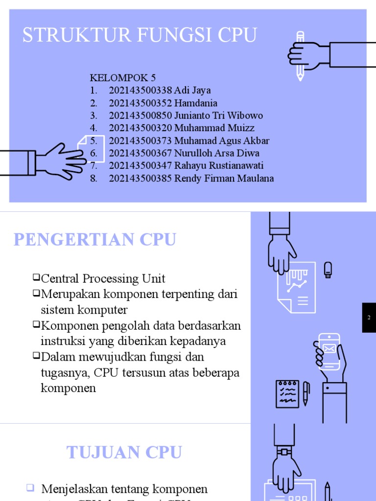 Kelompok 5 - Struktur Fungsi Cpu | PDF