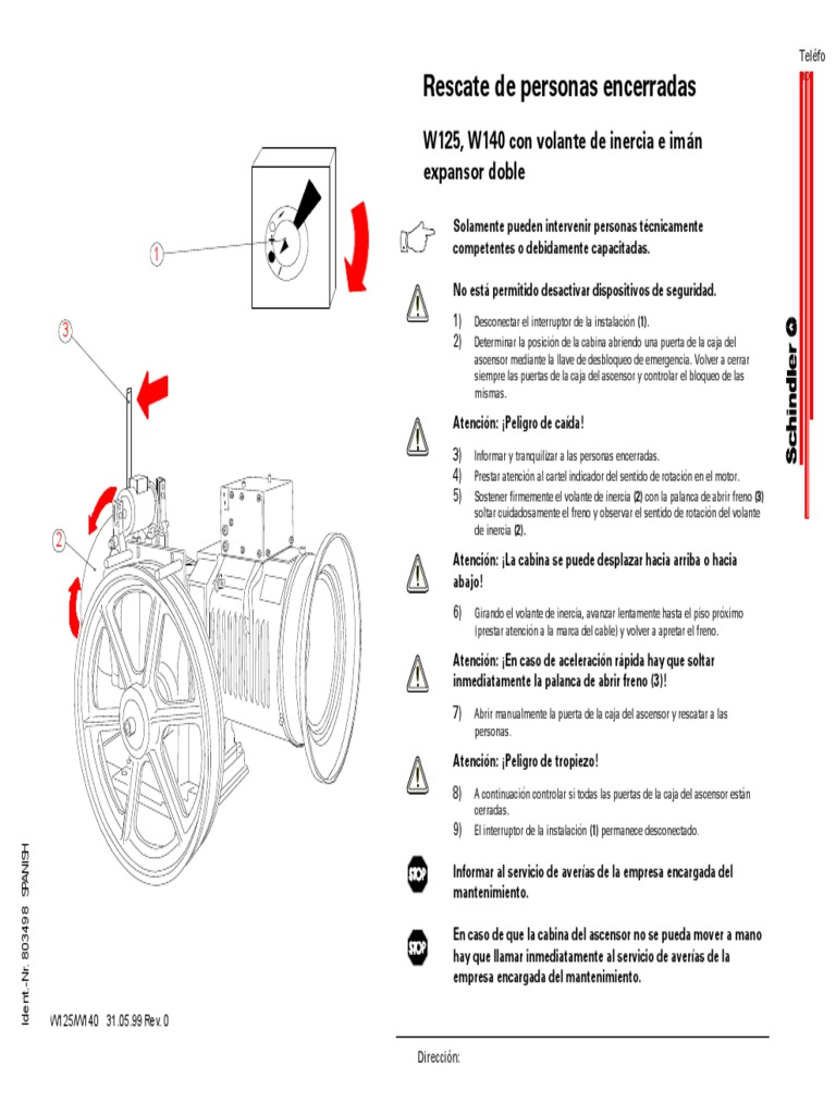 Instructivo Rescate | PDF | Ascensor | Vehículos