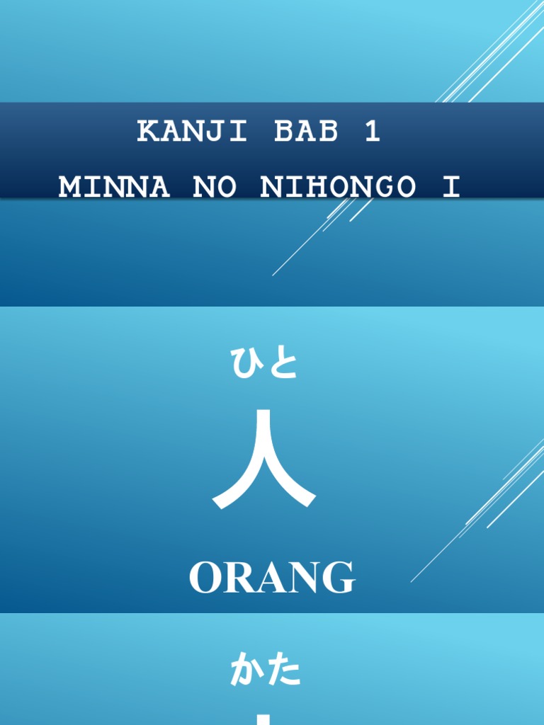 Kanji Bab 1 | PDF
