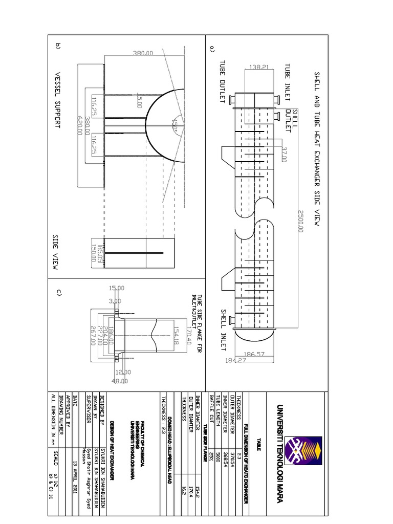 Heat Exchanger Autocad | PDF