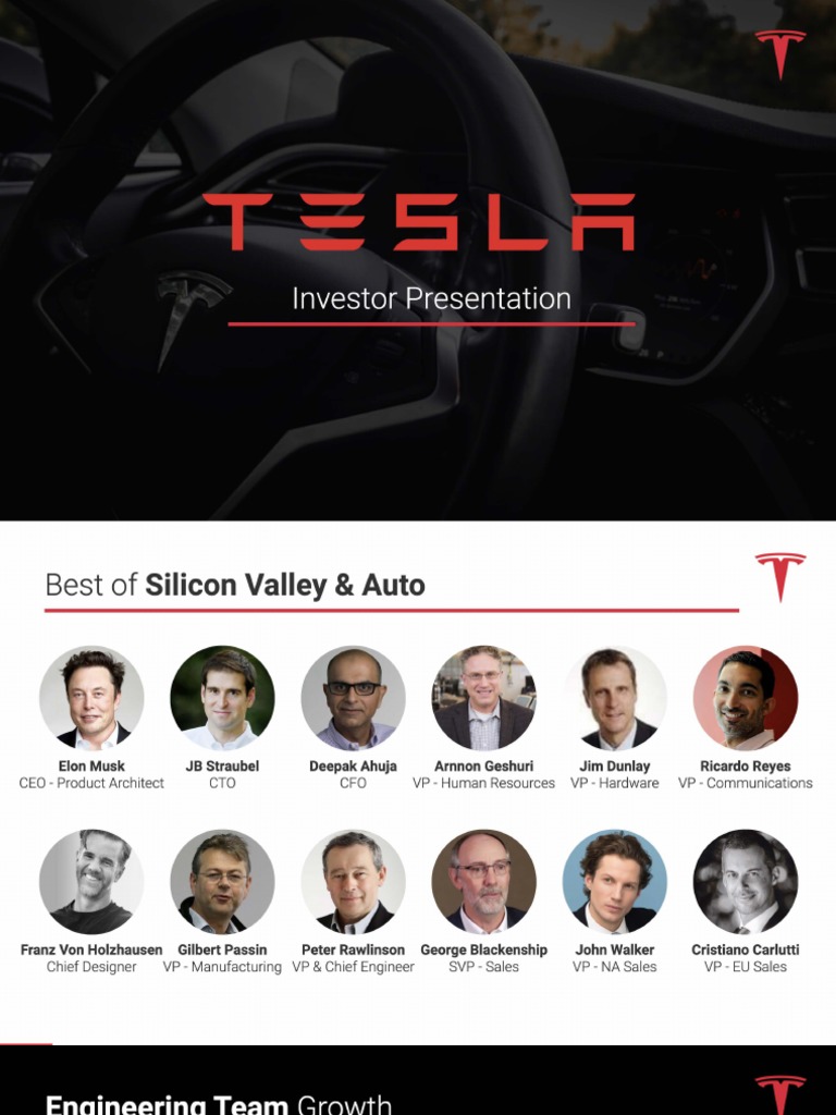 Tesla Pitch Deck | PDF