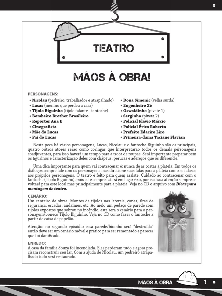 EBF MOB Teatro Mãos À Obra | PDF | Tijolo | Deus
