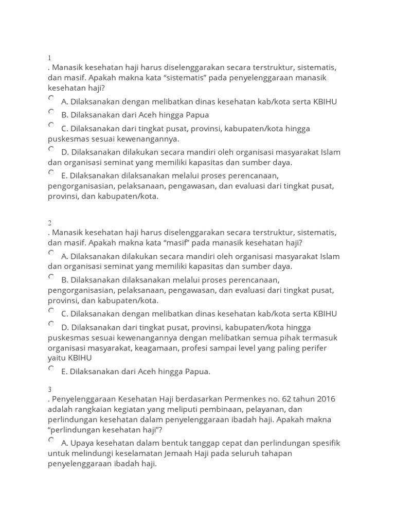 Soal TKHI BARU | PDF