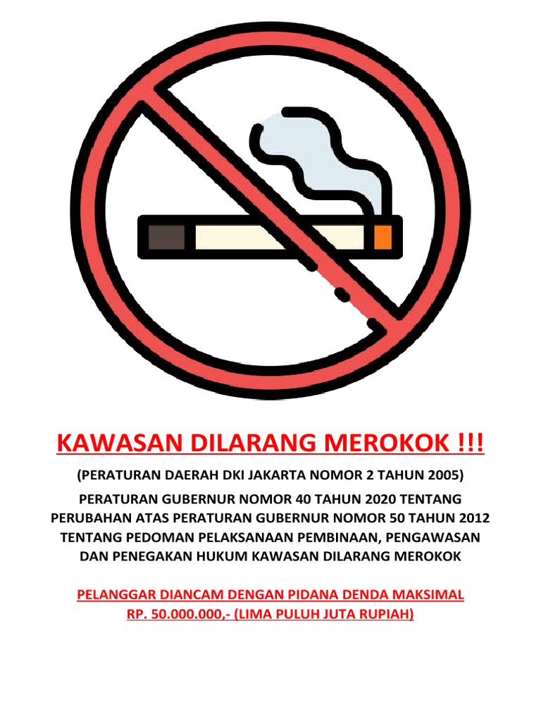 Kawasan Dilarang Merokok | PDF