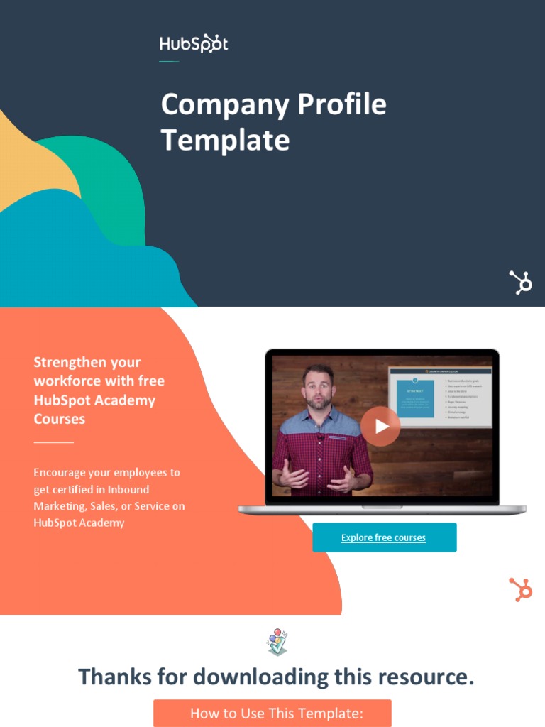 HubSpot - Company Profile Template 1 | PDF | Business Economics | Human ...