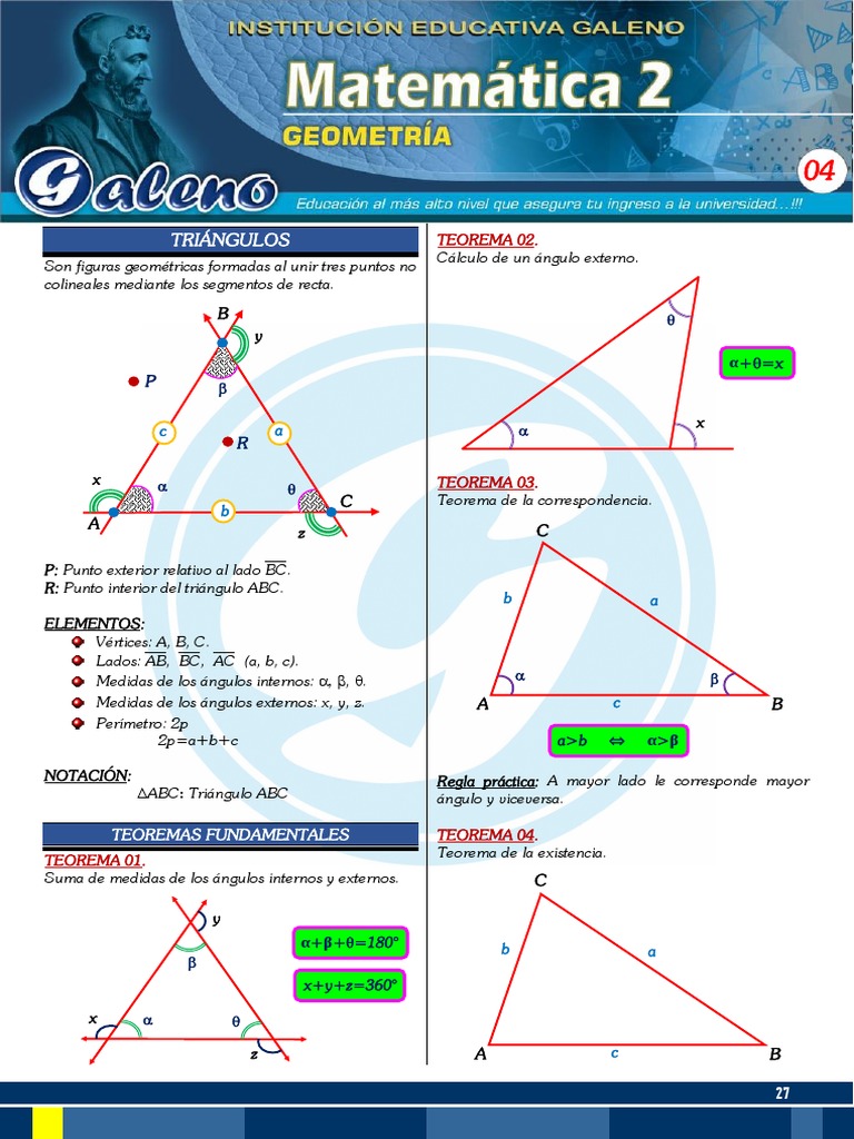 Triángulos I-2do | PDF