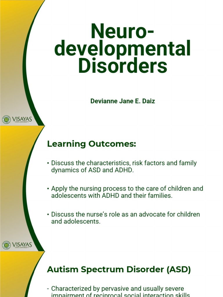Neurodevelopmental Disorders | PDF