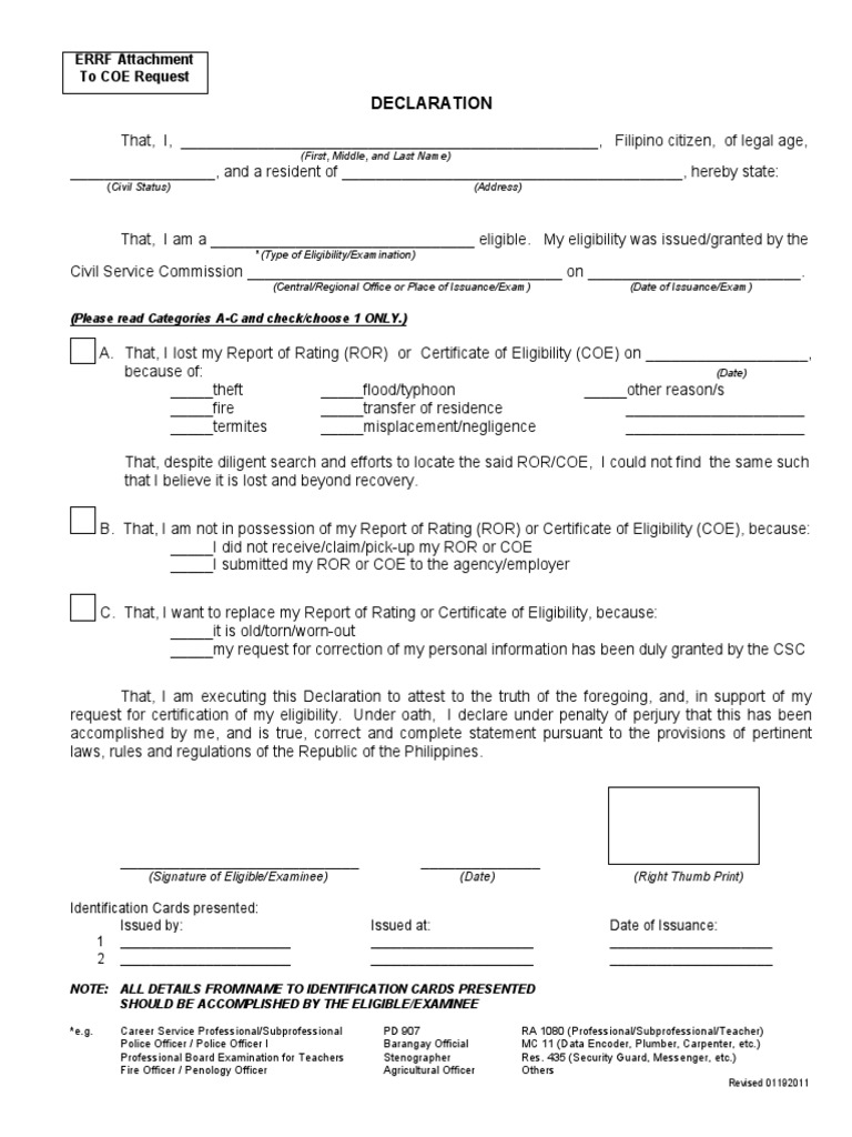 Declaration Form | Download Free PDF | Case Study | Questionnaire