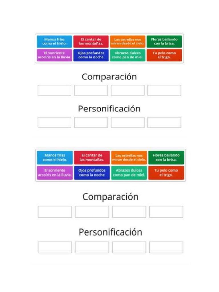 5to comparacion y personificacion | PDF