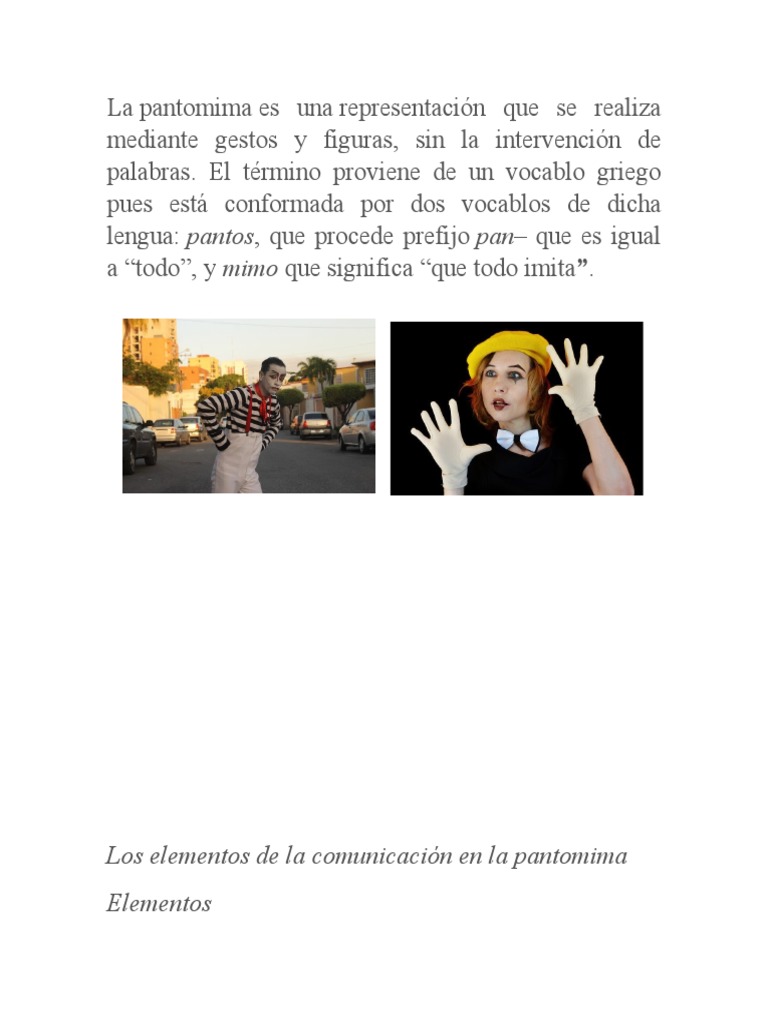 Pantomina | PDF