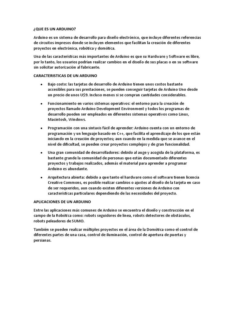 Que Es Un Arduino Pdf Arduino Software