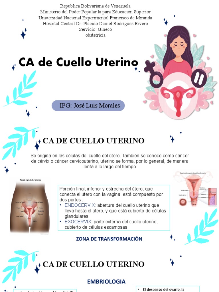 CA de Cuello Uterino | PDF | Especialidades Medicas | Medicina CLINICA