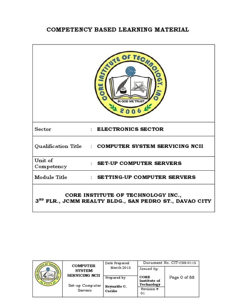 CBLM Core Uc3 | PDF | Databases | Operating System