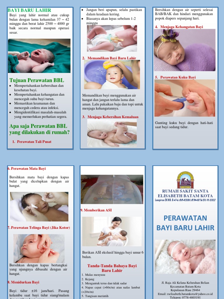 Leaflet Perawatan Bayi Baru Lahir | PDF