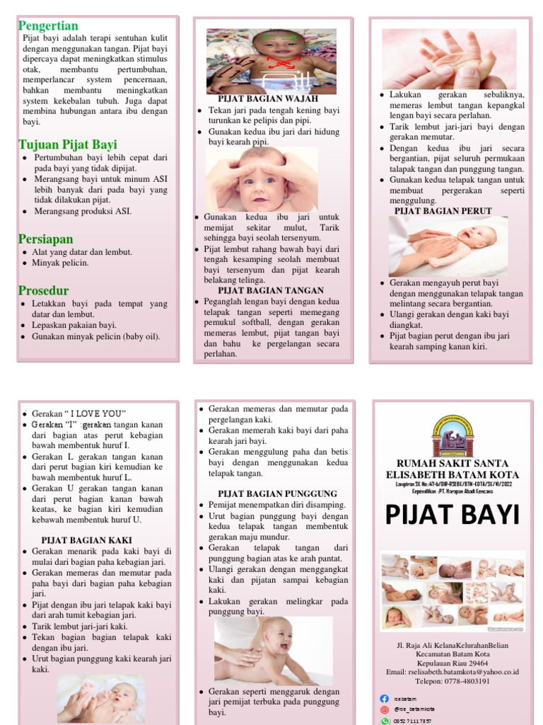 Leaflet Pijat Bayi Terbaru | PDF