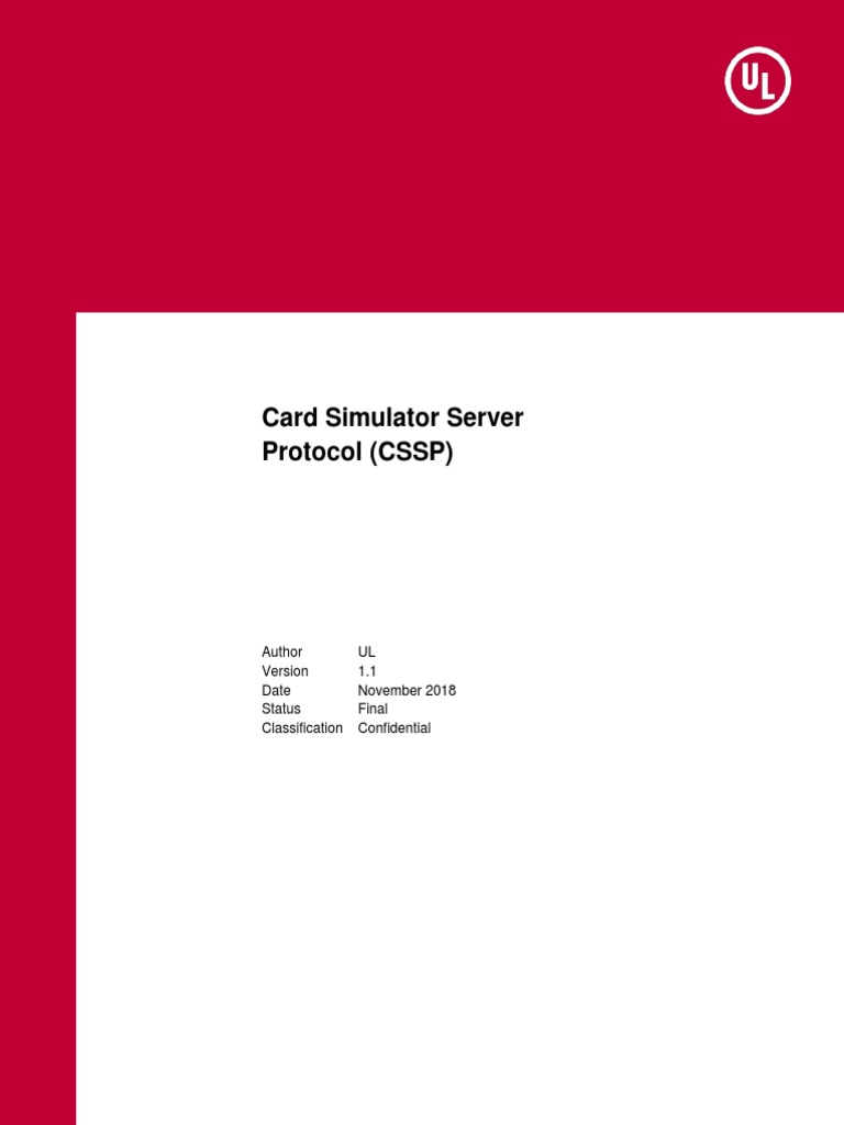 UL Card Simulator Server Protocol TTT | PDF