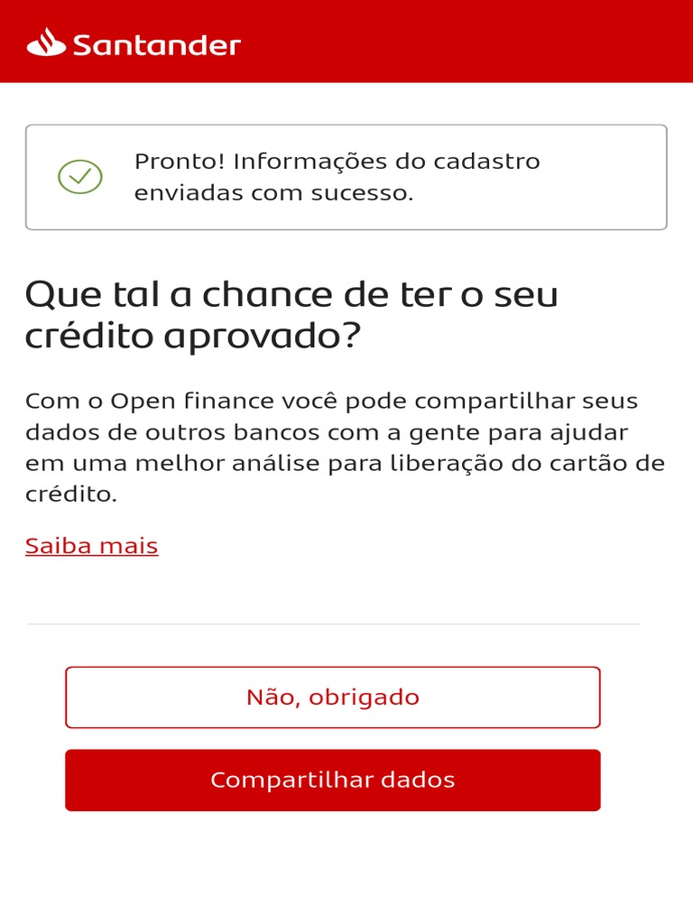 Abra Sua Conta - Santander | PDF | Carreira e Crescimento | Negócios