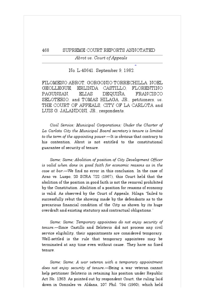 L (2) Abrot vs. Court of Appeals | PDF | Complaint | Judgment (Law)