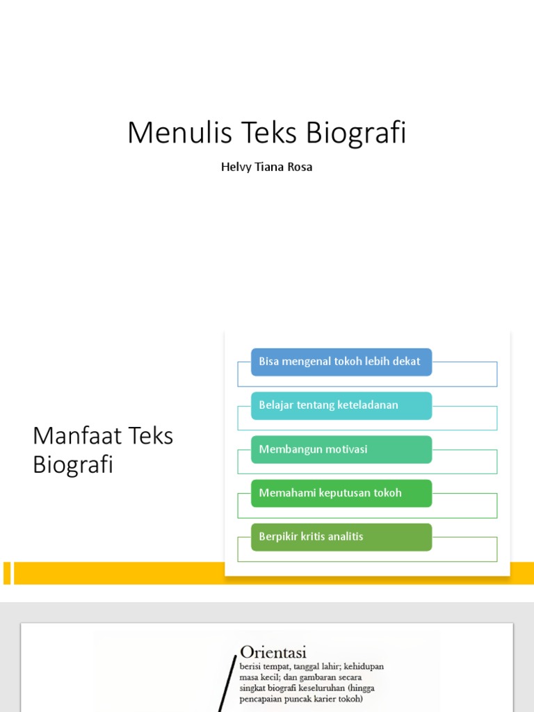 Menulis Teks Biografi Tokoh Terkenal | PDF | Fiksi Umum