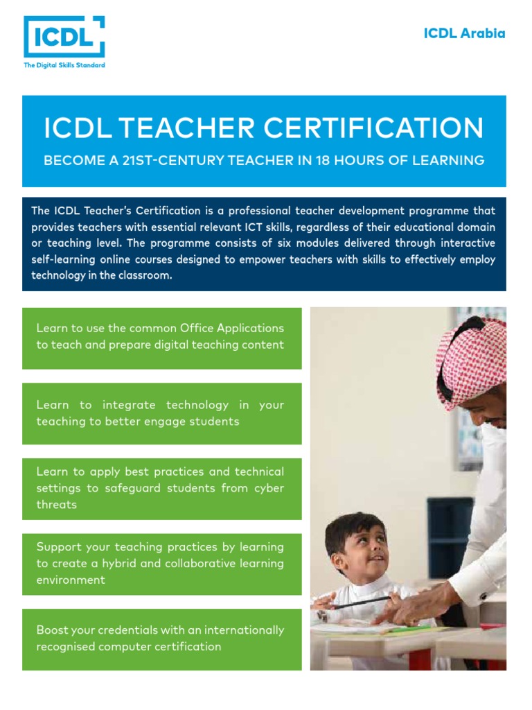 ICDL Teacher Certificate Brochure | PDF