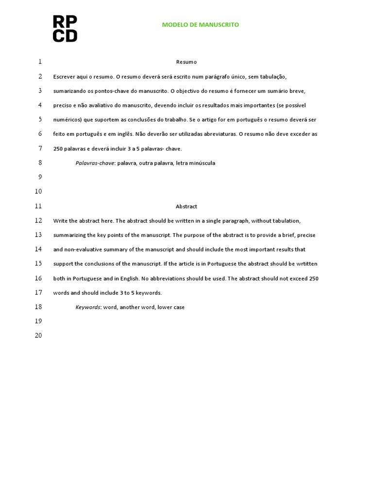 Modelo Manuscrito RPCD | PDF | Computadores
