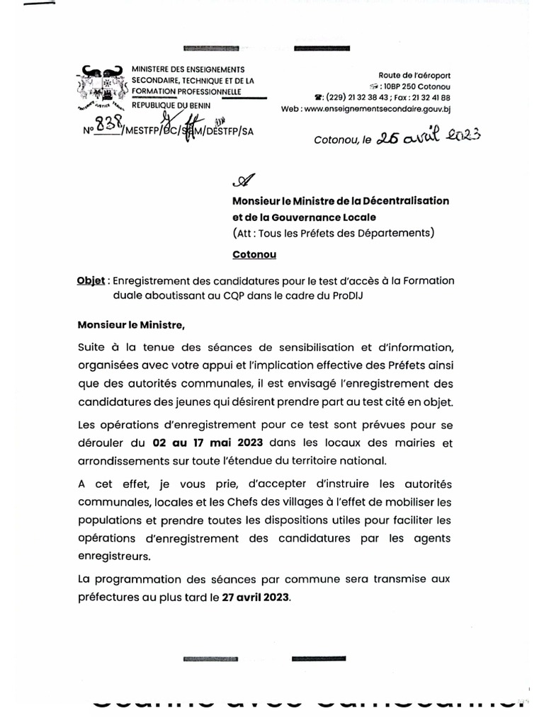 Lettre Aux Préfets | PDF