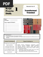 Modul Matematika 12 Bab 1 - Transformasi Fungsi | PDF
