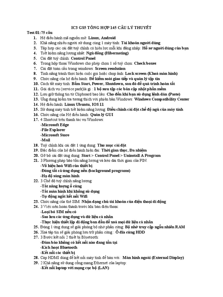 Ic3 Gs5 T NG H P | PDF