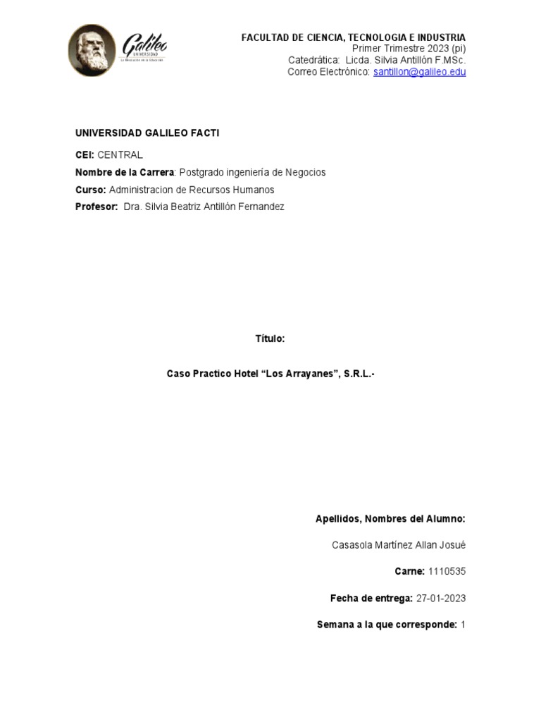 02 Caso - PR - Ctico - Selecci - N - Apresurada | Descargar gratis PDF | Reclutamiento | Gestión ...