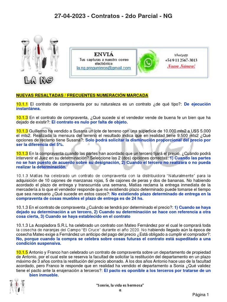 Final de Contratos Completos | PDF | Pagos | Donación