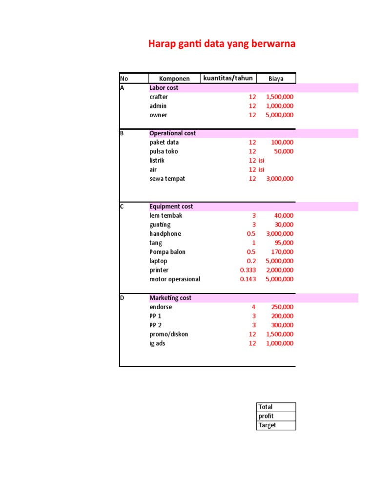 Materi A Excel | PDF