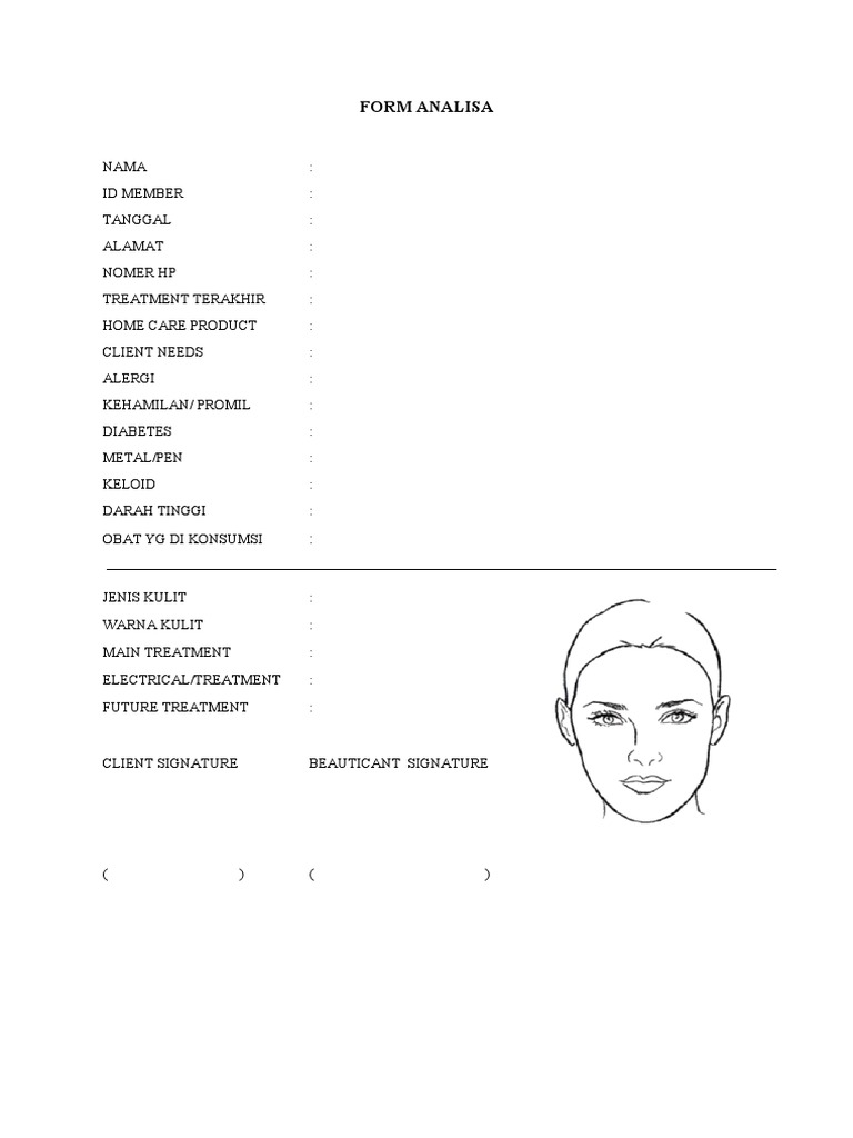 Form Analisa Kulit | PDF | Law