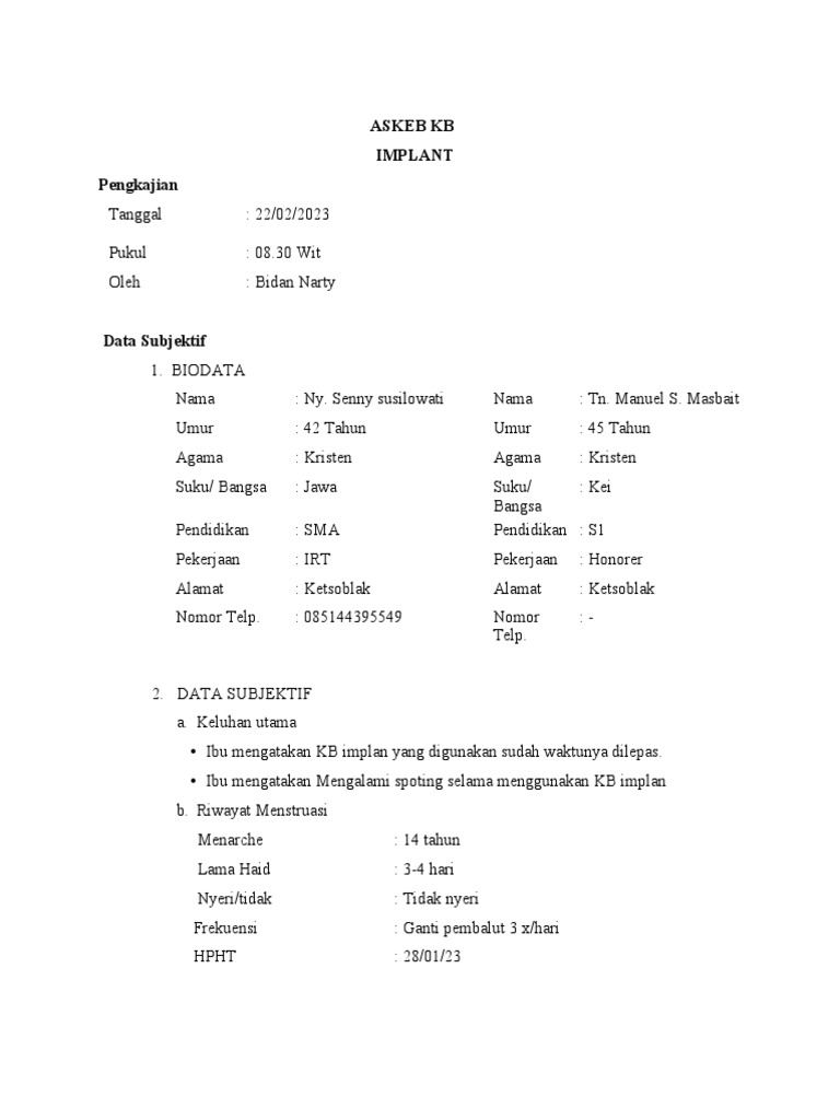 Askeb KB Implant | PDF