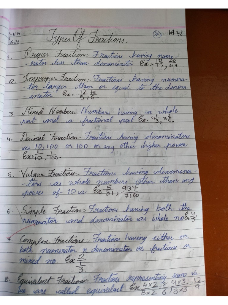 Chapter 2 Fractions | PDF