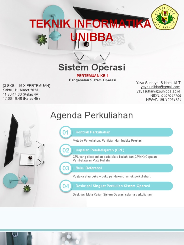 Pertmeuan Ke-1 - Sistem Operasi - Pengenalan Sistem Operasi | PDF ...