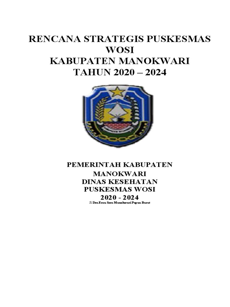 Renstra Puskesmas BLUD 2020 2024 Fix | PDF