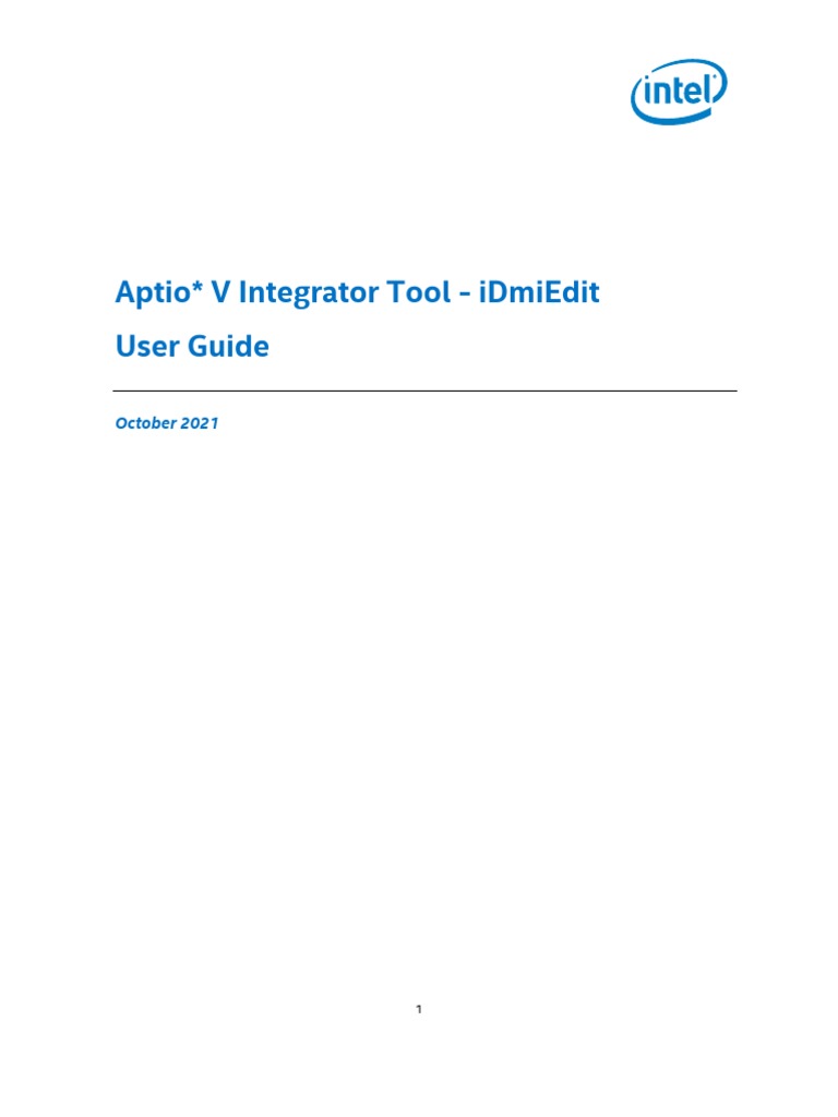 iDmiEdit User Guide | PDF | Bios | Command Line Interface