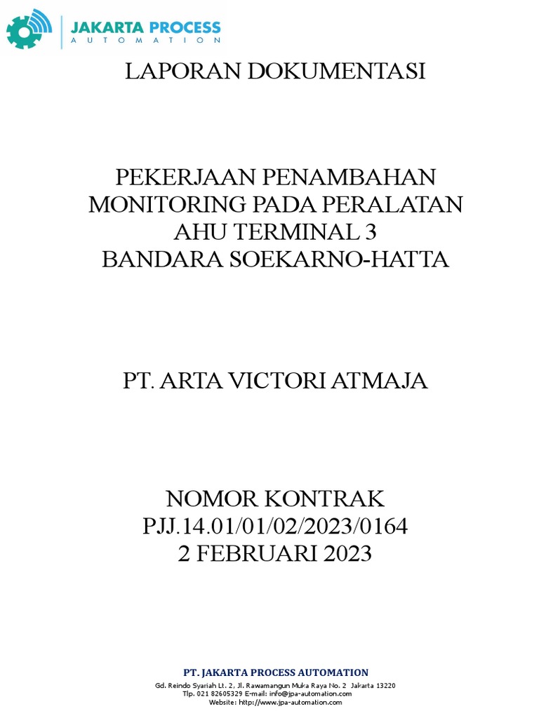 JPA Laporan Dokumentasi AHU | PDF