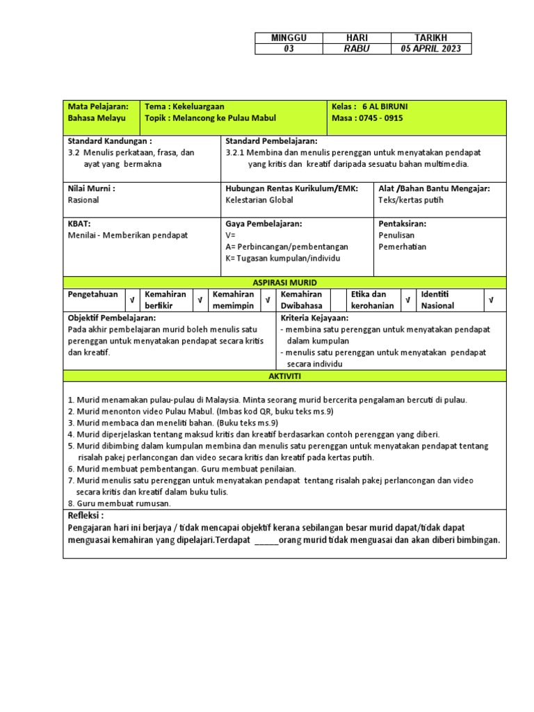 M3.050423 Rabu | PDF