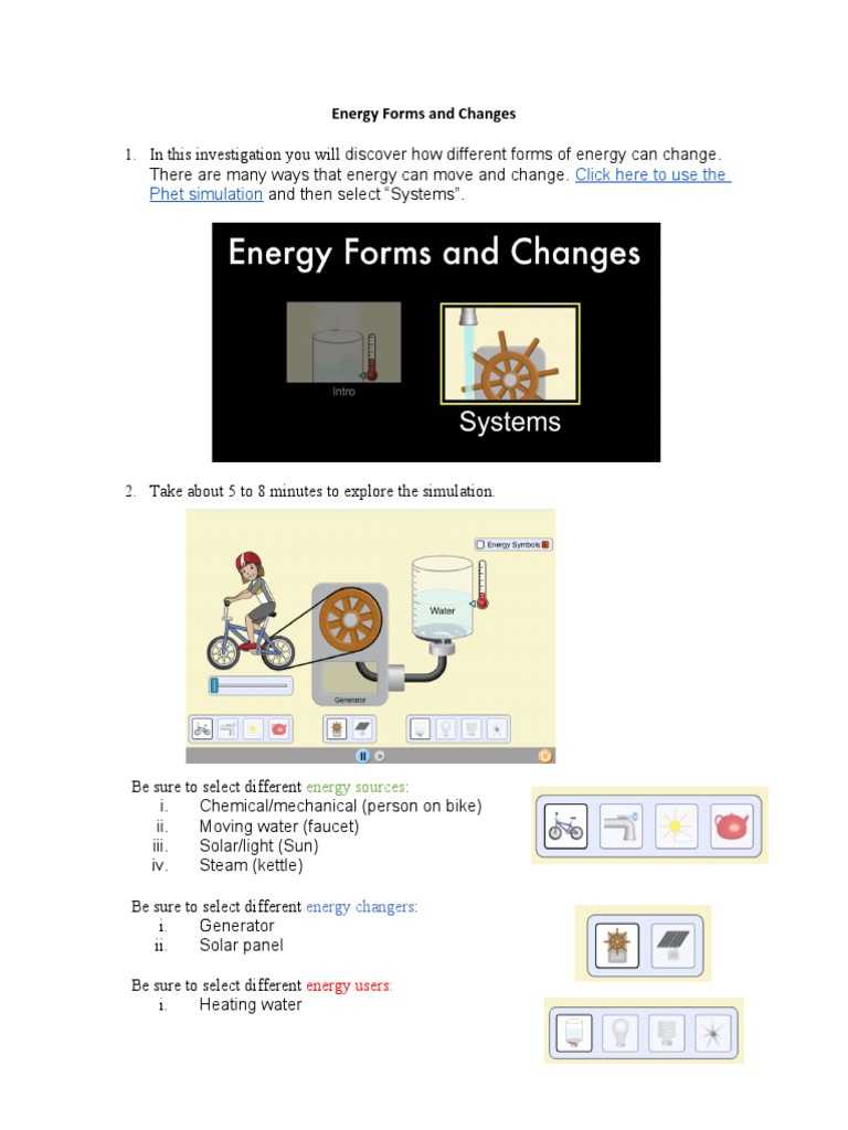 Energy Forms and Changes | PDF