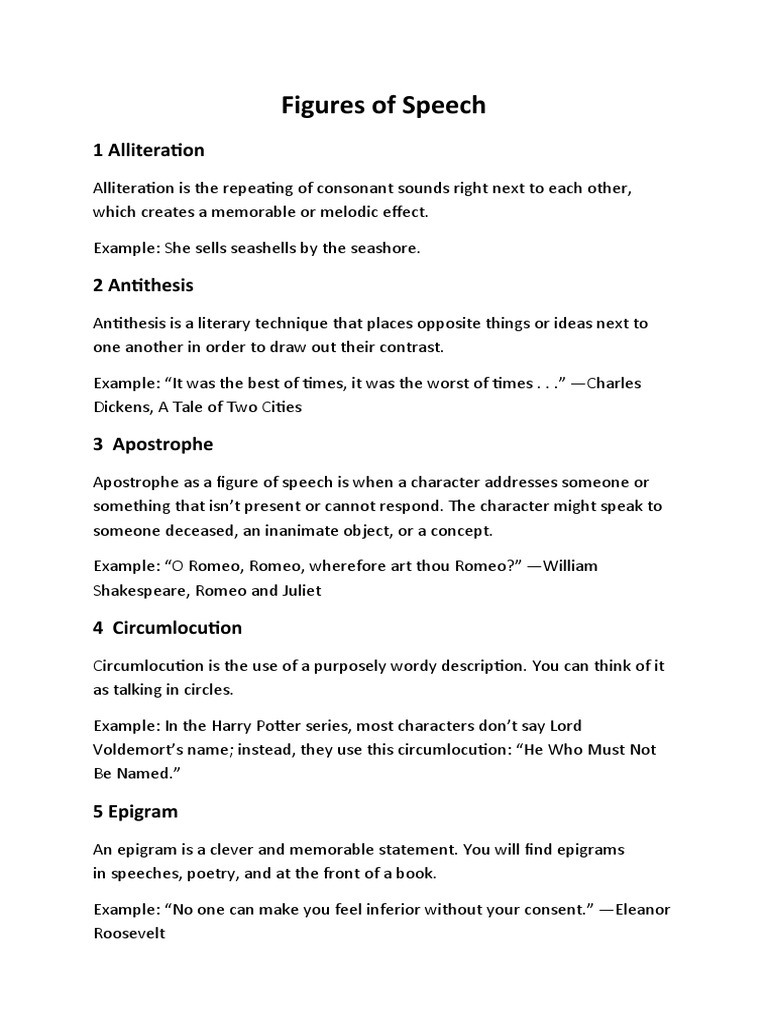 Figures Of Speech
