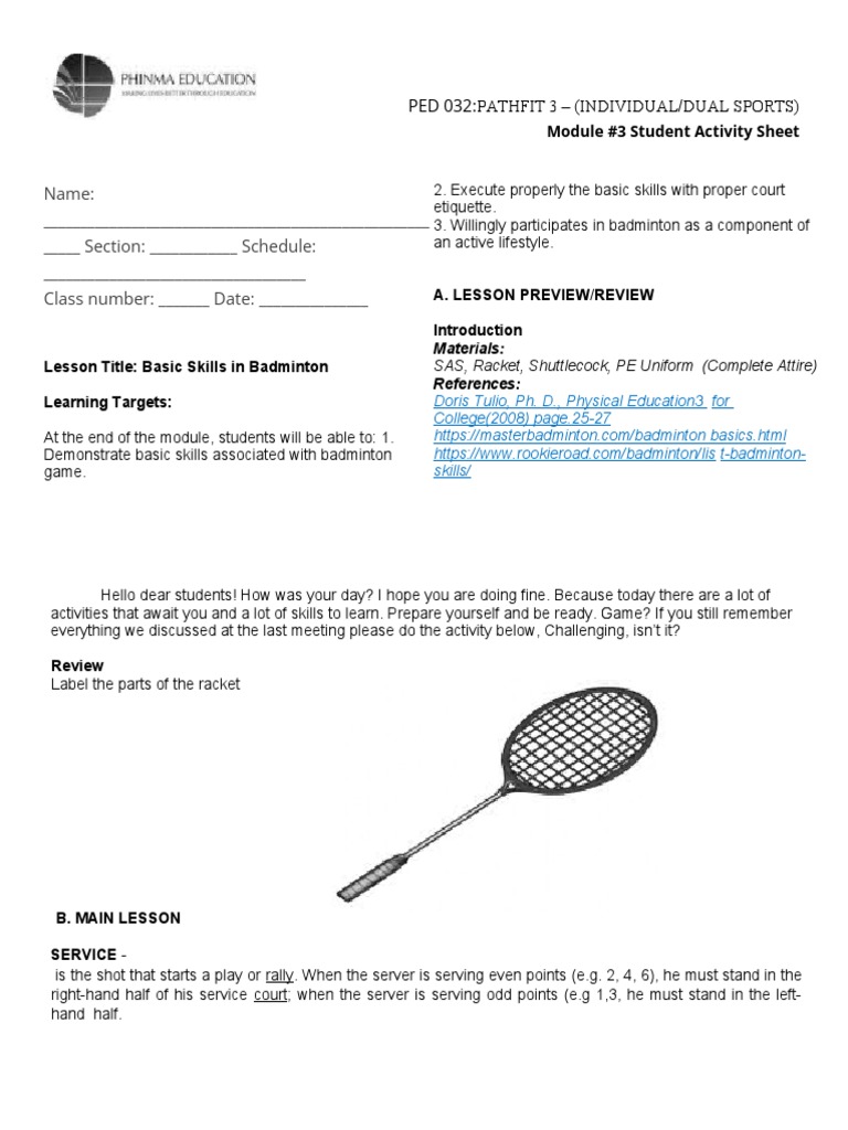 Ped 032 Sas Lesson 3 Pdf 